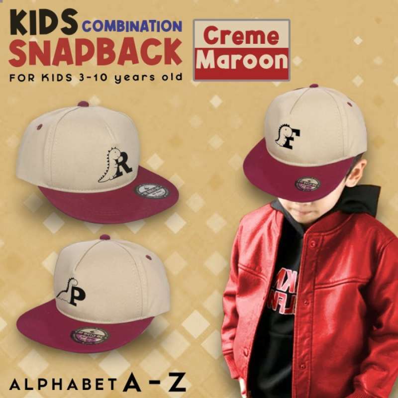 Jual Topi Anak Snapback Huruf Abjad / Alfabet / Alphabet A-z Kombinasi ...