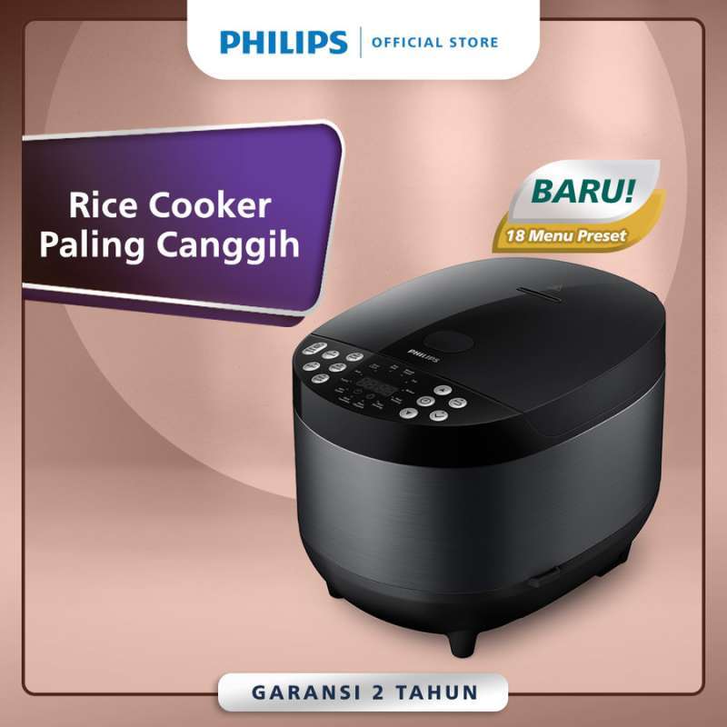 Jual Philips Digital Rice Cooker 1.8l Fuzzy Logic Bakuhanseki Hd4515/92 ...