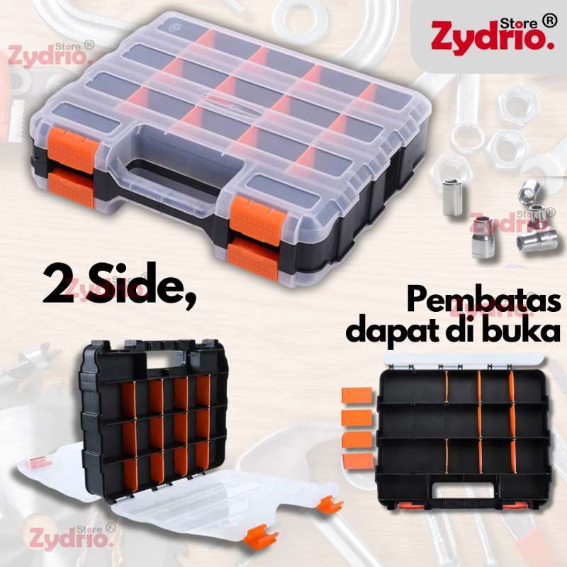 Jual Toolbox Baut Mur Paku Double Side Kotak Perkakas Penyimpanan Tool ...