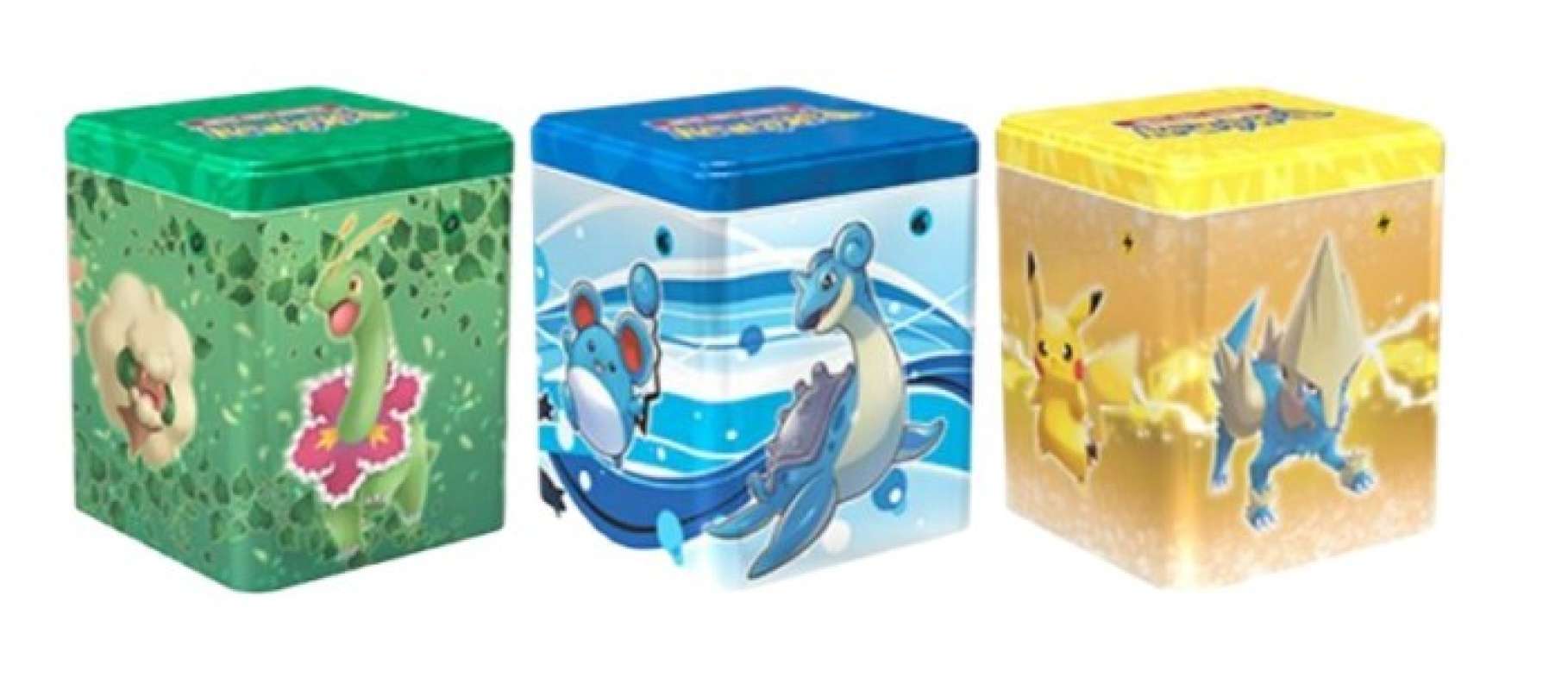 Promo Pokemon Stacking Tin - Pikachu Meganium Lapras Diskon 23% Di ...