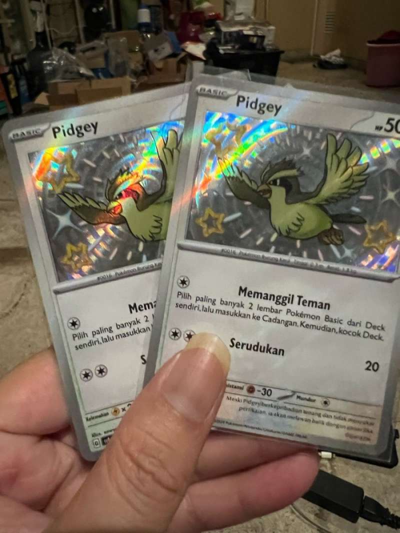 Promo Pidgey Baby Shiny 304/190 Sv4a Pokemon Indonesia Harta Berkilau Diskon 23% Di Seller ...