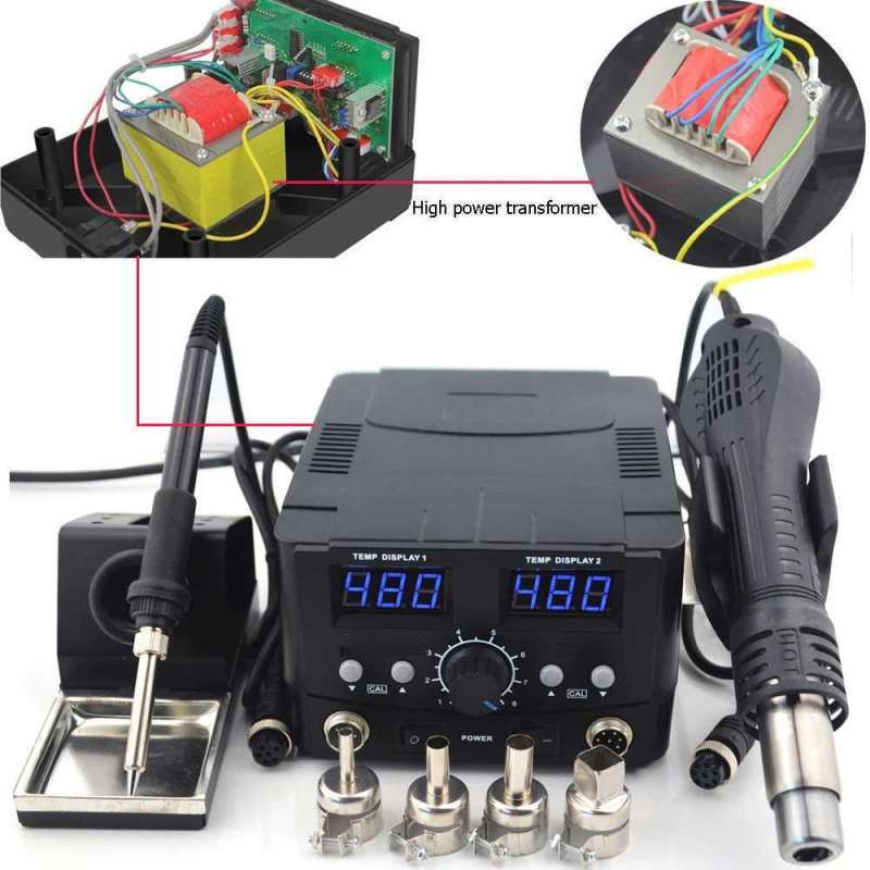 Jual Mypovos Soldering Station 2 In 1 Solder 70w With Hot Air Heat Gun ...