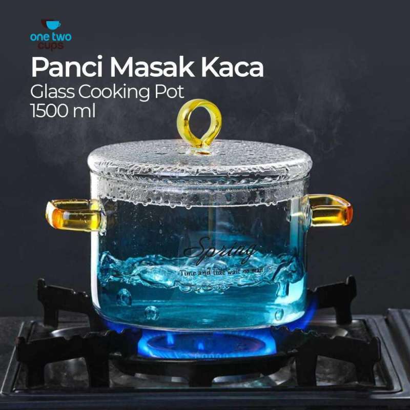 Jual Panci Kaca Glass Cooking Pot Tahan Panas Api 15cm Kc008 Panci ...