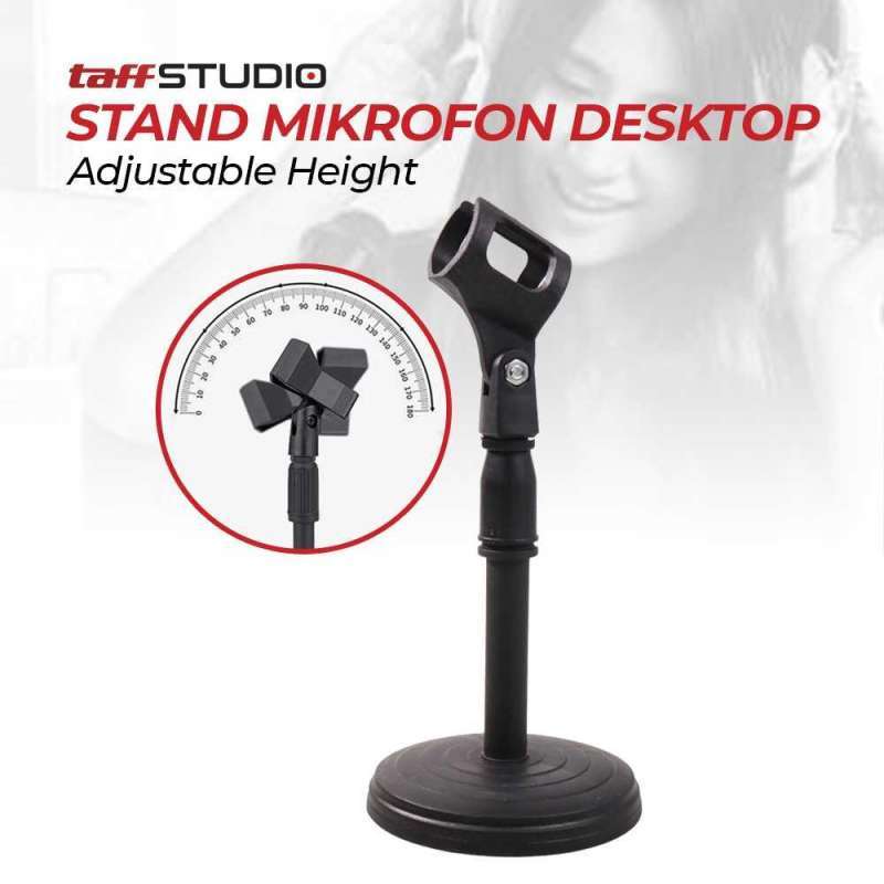 Jual Stand Mikrofon Desktop Disc Microphone Adjustable Height L3 Stand ...