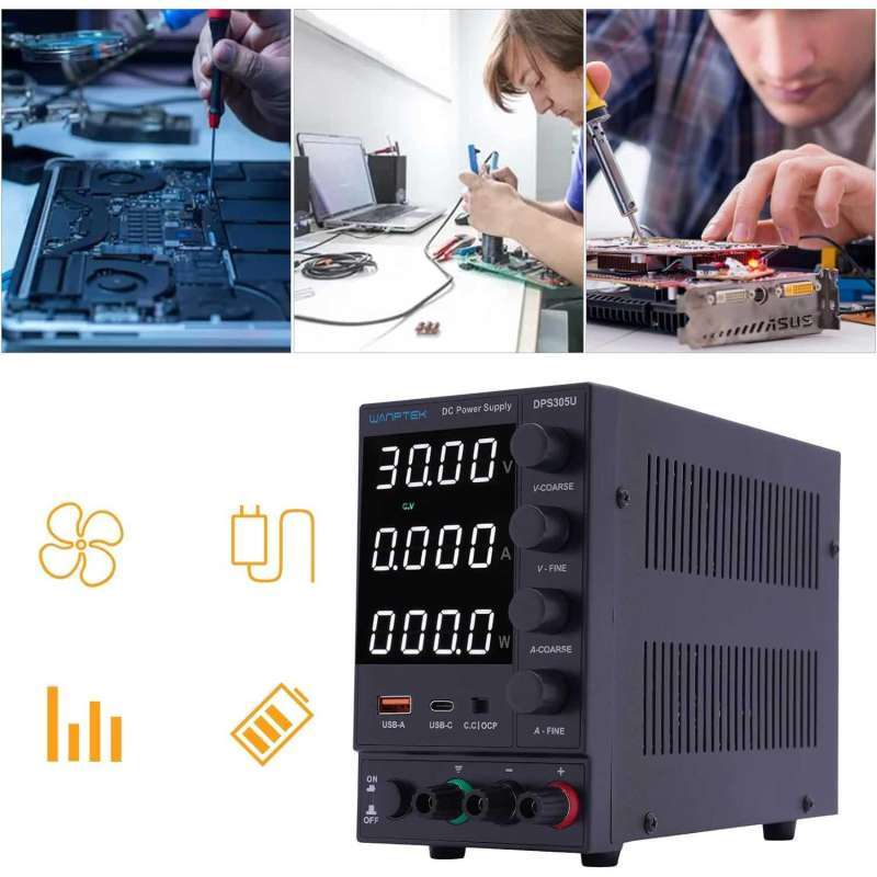 Jual Wanptek Adjustable Power Supply Dc Regulated Digital Voltage 30 V ...