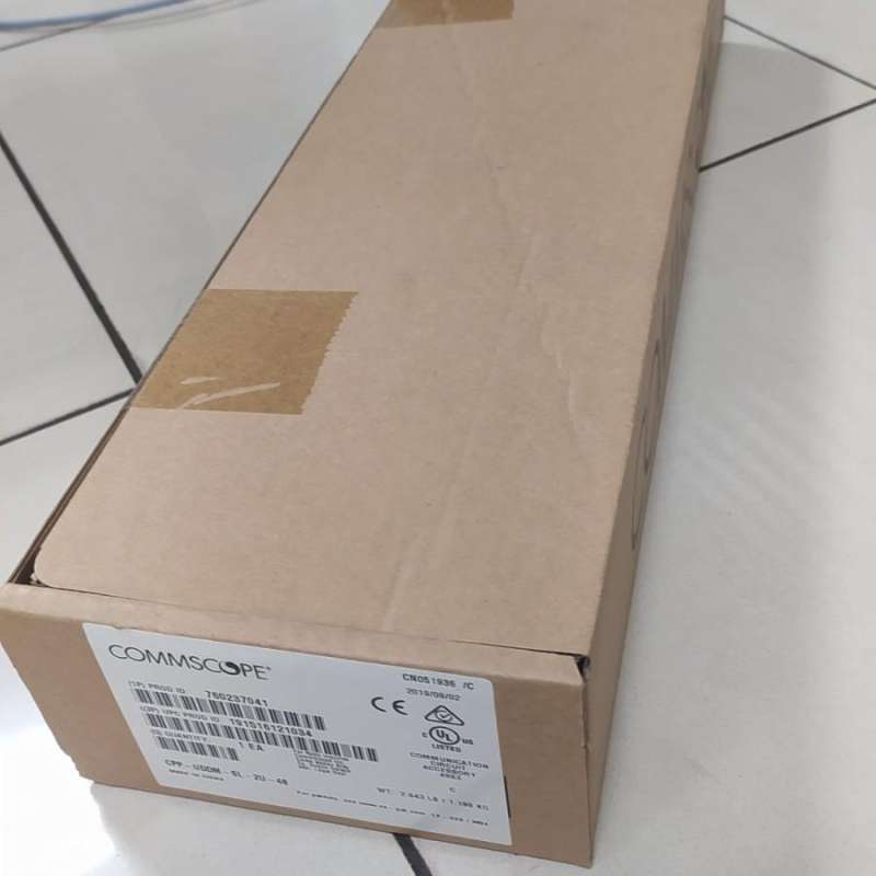 Jual Commscope Amp Te Cpp Uddm Sl 2u 48 Patch Panel Frame Panel 48port ...