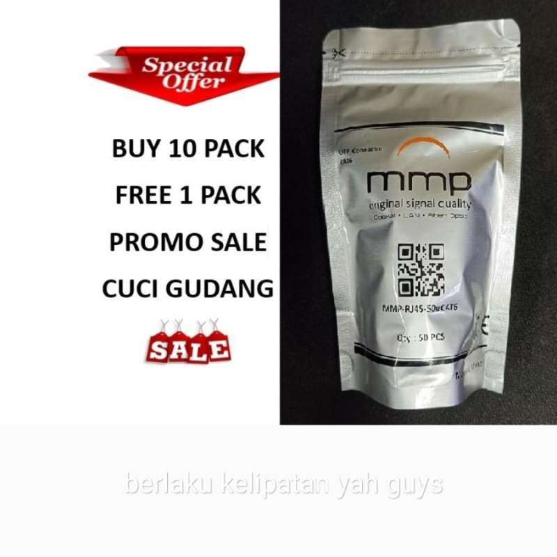 Jual Mmp Rj45 50u Cat6 Konektor Rj45 Cat6 Utp Di Seller Gudang Rack ...