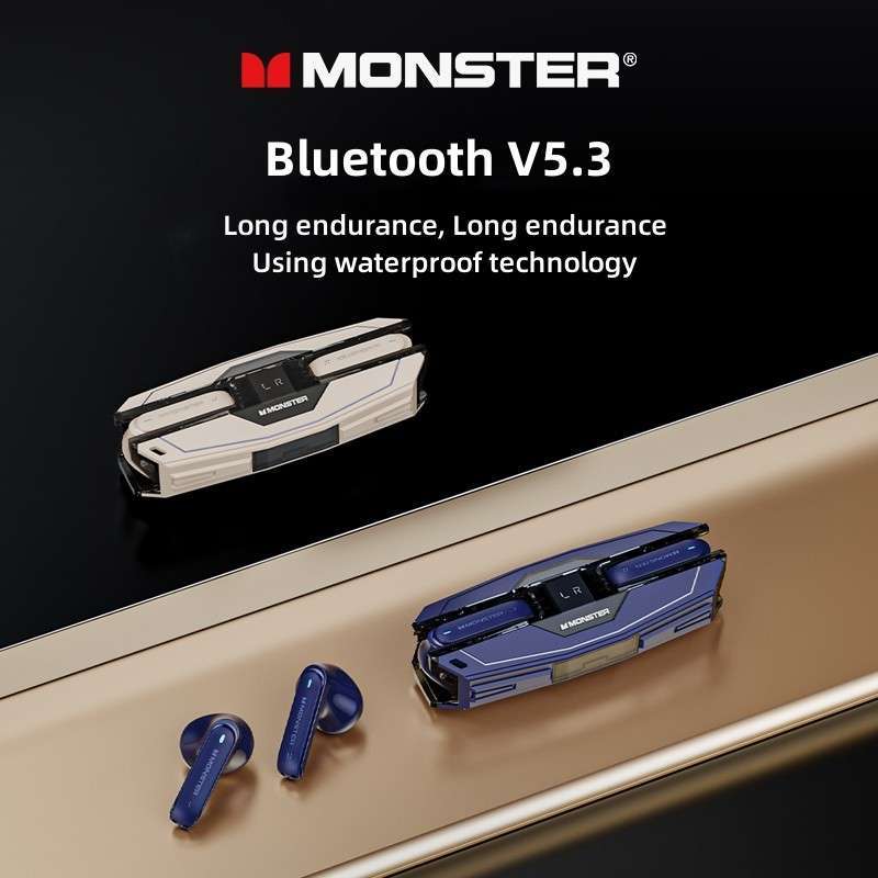 Jual Monster Xkt08 Pro Tws True Wireless Earbuds Headset Bluetooth 5.3 ...