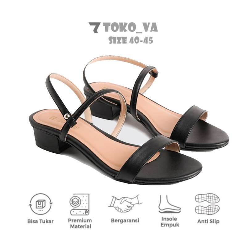 Promo Wolfs - Sandal Heels 3 Cm Ukuran Jumbo Besar | Big Size | Sendal ...