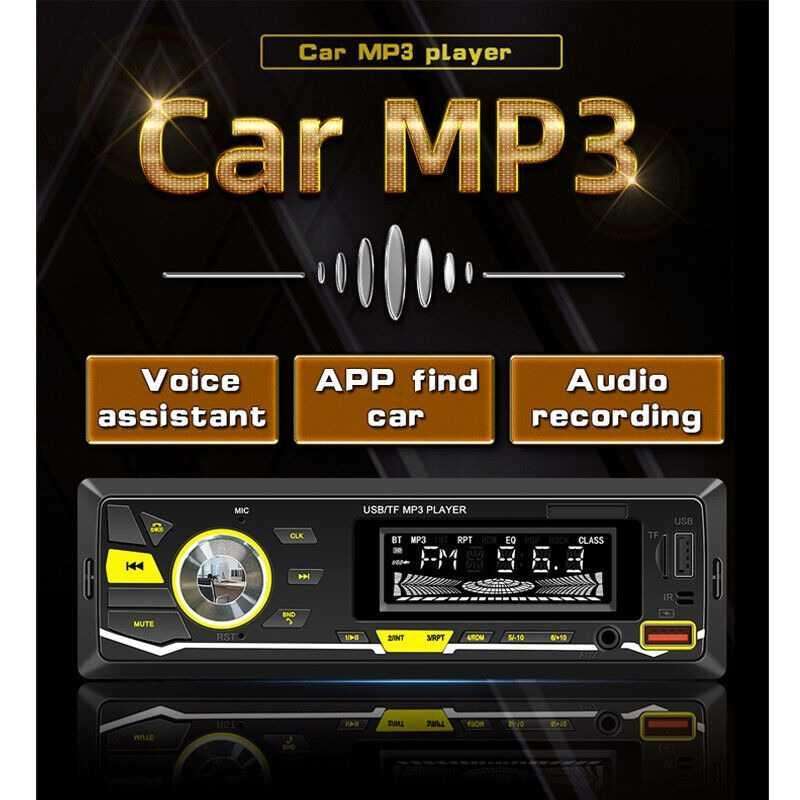 Jual Wistrue Tape Mobil Audio Mp3 Player Lcd Rgb Bluetooth 5.1 Iso Plug ...