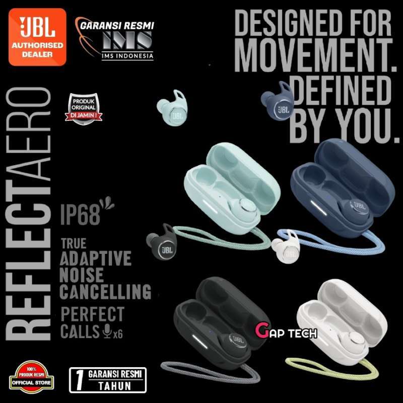Jual Jbl Reflect Aero True Wireless Noise Cancelling Active Earbuds ...