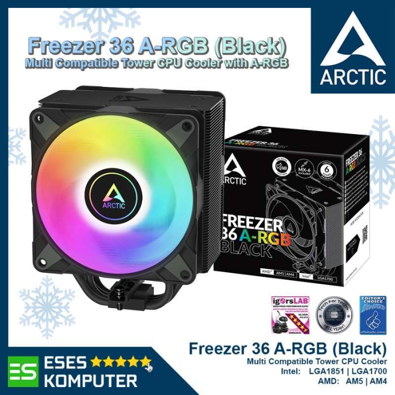 Jual Hsf Arctic Freezer 36 A-rgb Black / White Dual Fan 120mm Cpu ...