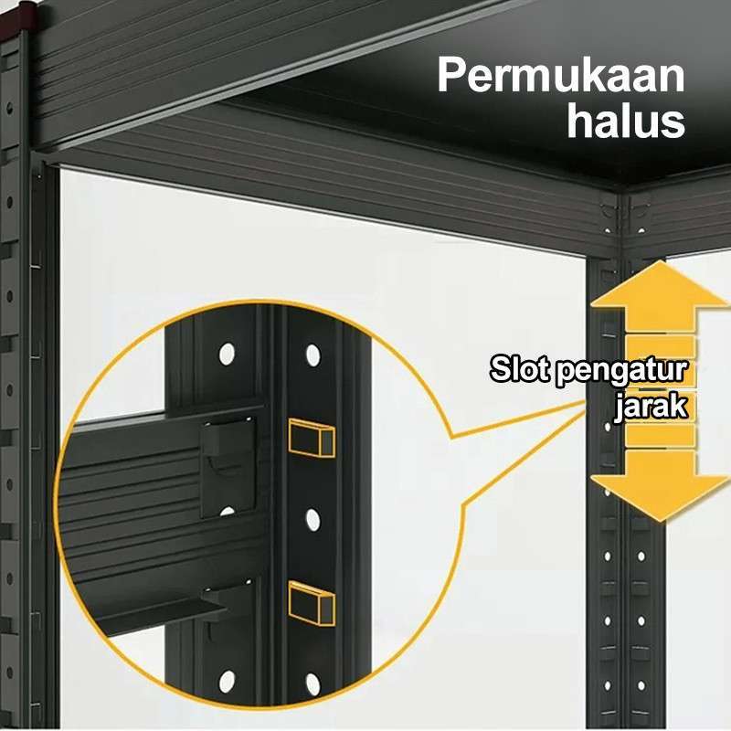 Promo Rak Besi Siku 5 Susun Rak Besi Susun Rak Um - B：4l-100*40*150⬛【up ...