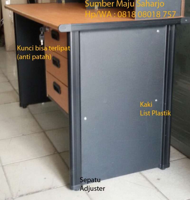 Promo Meja Kantor Kerja Laci 3 Staff Manager Model Uno Modera 3 Laci ...