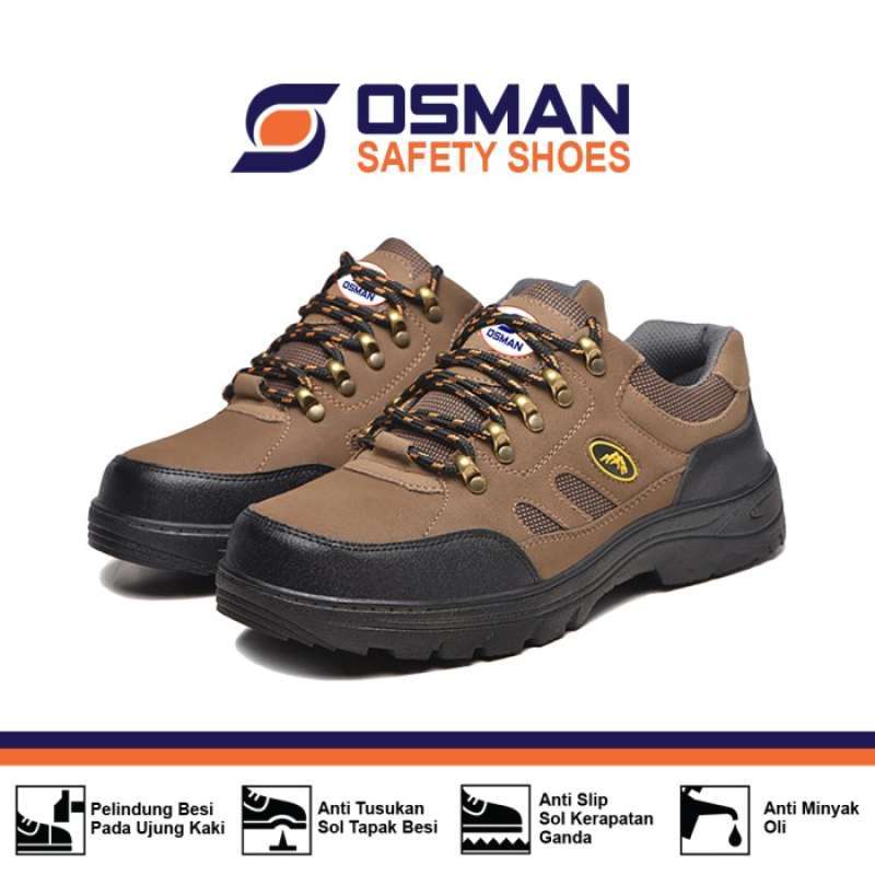 Promo Sepatu Safety Osman Safety Shoes Low Cut Ujung Besi Tipe Os-035 ...