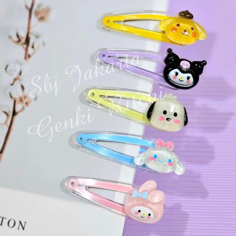 Promo Jepitan Rambut Anak Jedai Klip Rambut Bahan Akrilik Sanrio Kuromi ...