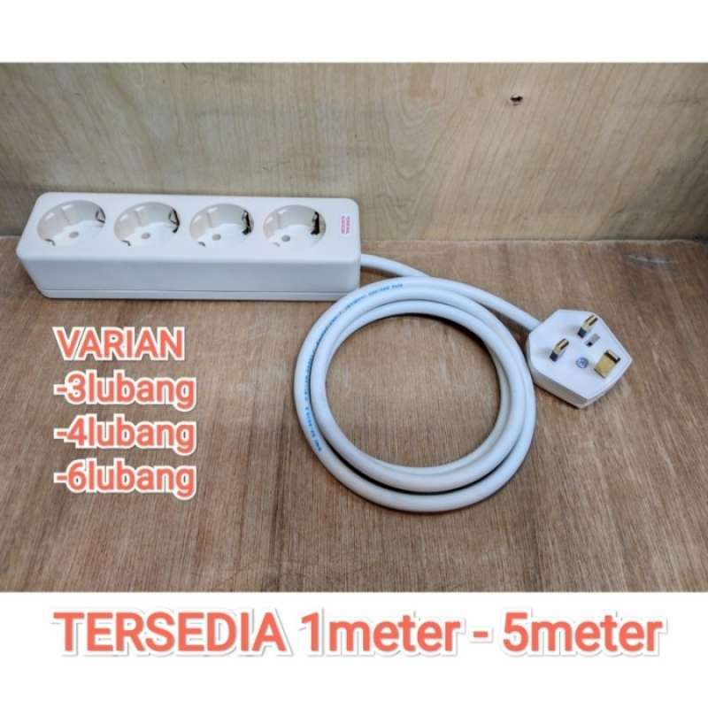 Promo Stop Kontak Uticon 3,4,6lubang Steker Kaki 3 Extensiom Cable ...