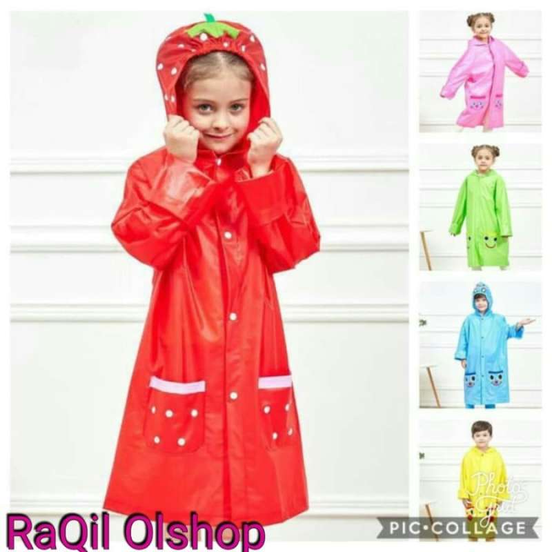 Promo Jas Hujan Anak Karakter /jas Hujan Terusan/kids Raincoat Diskon ...