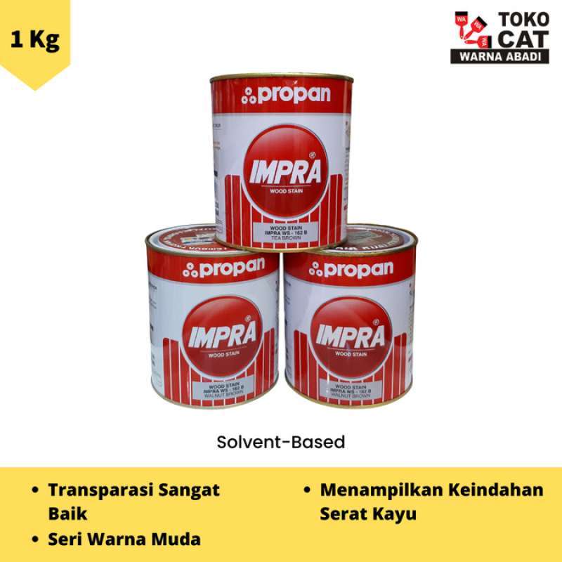 Promo Propan Impra Melamine Woodstain 1 Liter Warna Muda - Walnut Brown ...