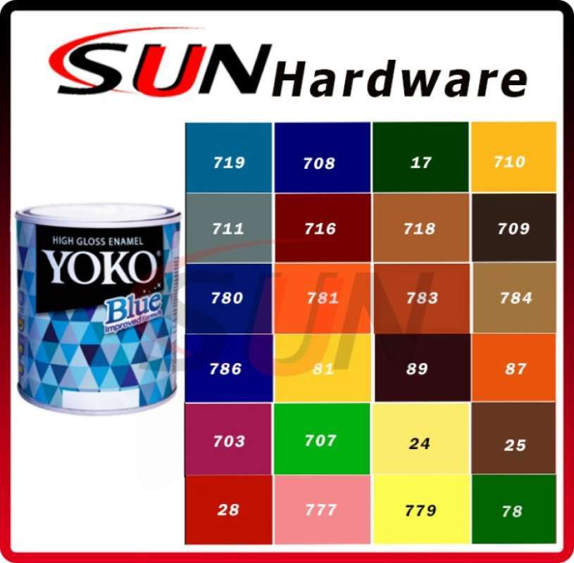 Promo Cat Besi Kayu Plastik Minyak Yoko 0,7 L Hitam Putih Biru Hijau ...