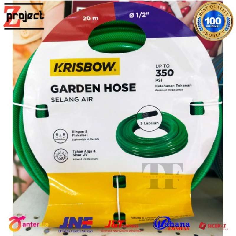 Promo Krisbow Selang Air Taman 1/2 Inch 20 Meter 3 Lapis / Selang Air 1/2 In Diskon Diskon 17% ...