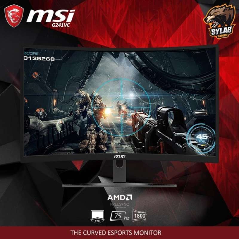 Promo Msi Optix G241vc 24 Inch 75hz Curved Gaming Led Monitor Diskon 23 ...