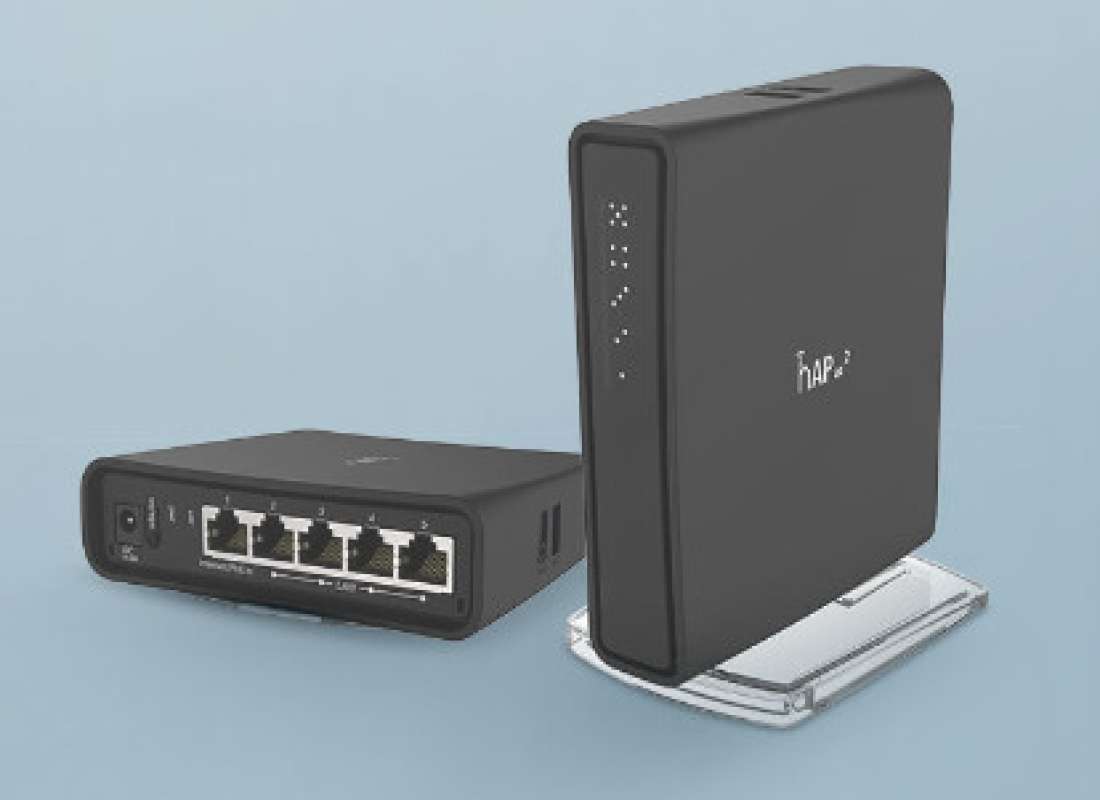Promo Mikrotik Rbd52g-5hacd2hnd-tc Hap-ac2 Wireless Router Indoor Dual ...