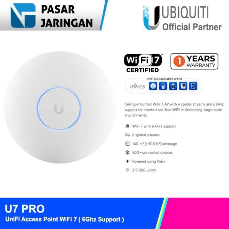 Promo Ubiquiti U7- Unifi Wifi 7 Access Point U7 Diskon 23% Di Seller Praptuma - Cengkareng Barat ...