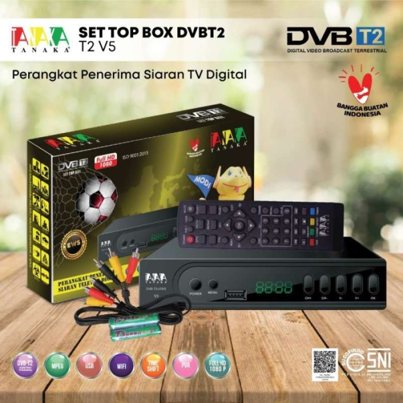 Promo Set Top Box Tv Digital Tanaka Dvb T2 1080p - Tipe Metal V5 Diskon ...