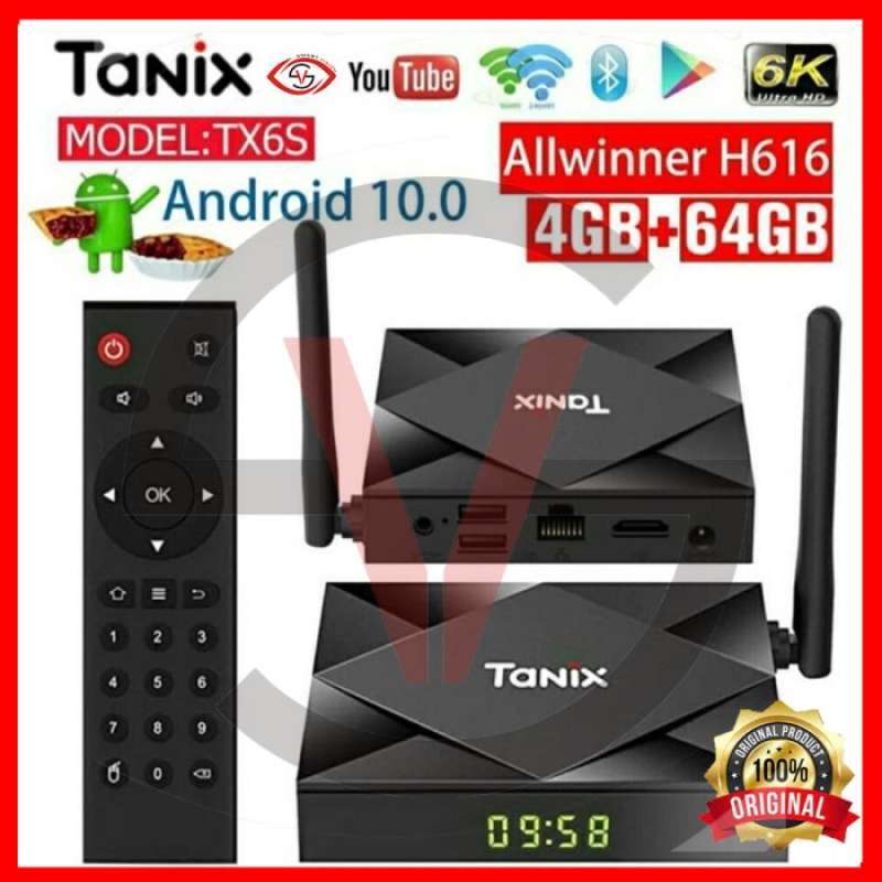 Promo Android Tv Box Tanix Tx6s 4gb/64gb Allwinner New Android 10 ...