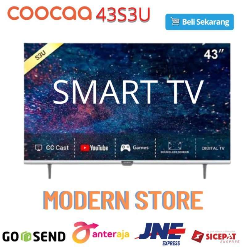 Promo Coocaa 43s3u Led Tv 43 Inch Smart Tv Digital Bezel Less Dolby ...