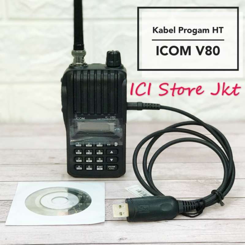 Promo Kabel Progam Ht Icom V80 Dan Software Diskon 28% Di Seller ...