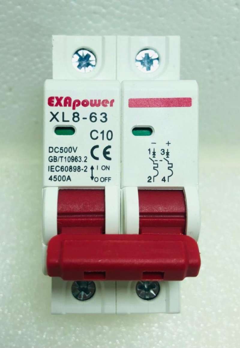 Promo Mcb Dc 2p 50a 500v Circuit Breaker Dc Solar Panel Pv 50a - 50a ...