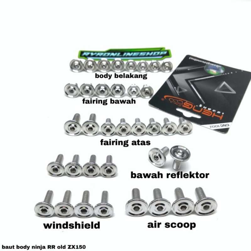 Promo Probolt Stainless Full Baut Body Ninja Rr Old Zx 150 Original ...