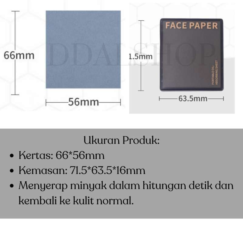 Promo Kertas Minyak Wajah Face Skin Oil Control Menyerap Mengatasi ...