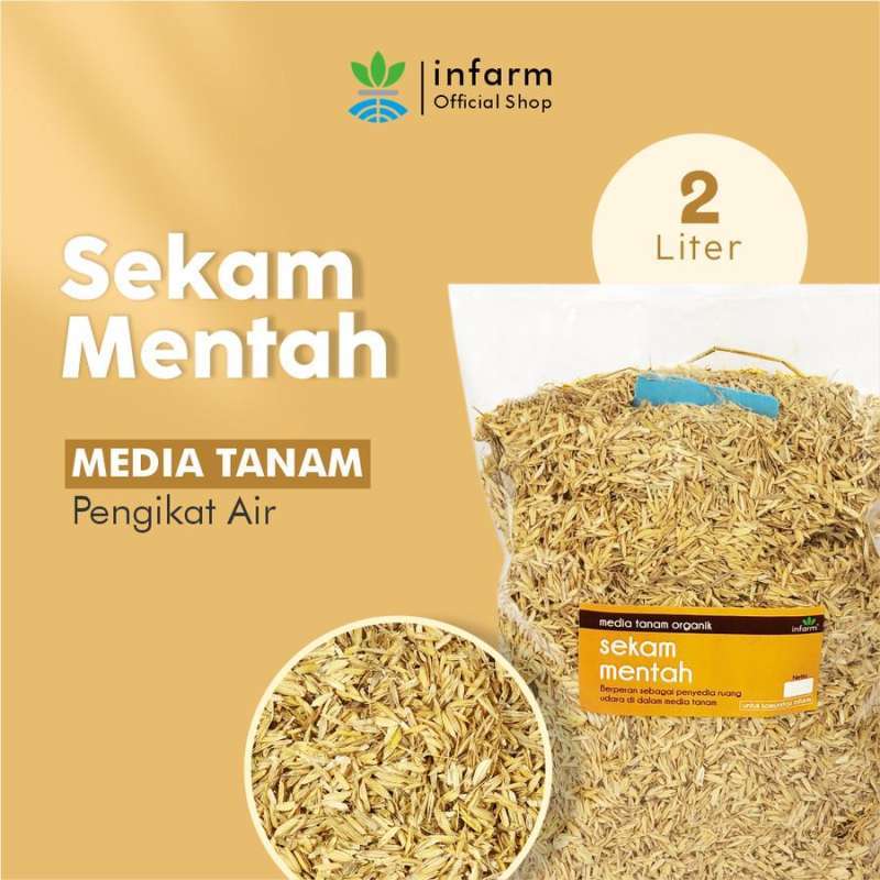 Jual Infarm Sekam Padi Free Peralatan Berkebun Label Tanam 2,5 Liter ...