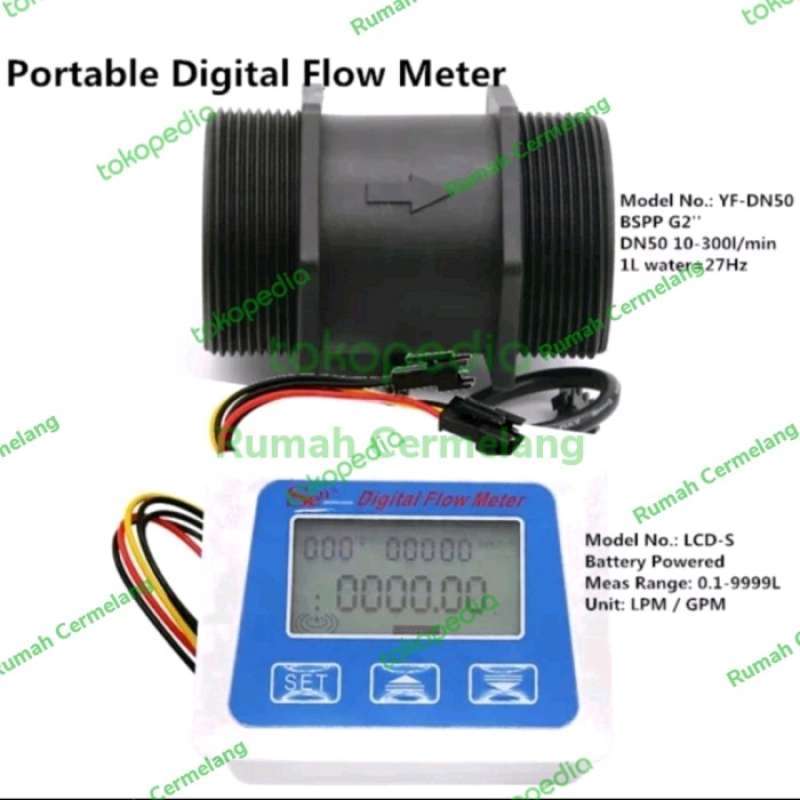 Promo Digital Flow Meter Display With Flow Sensor 2 Inch Lcd-s Diskon ...