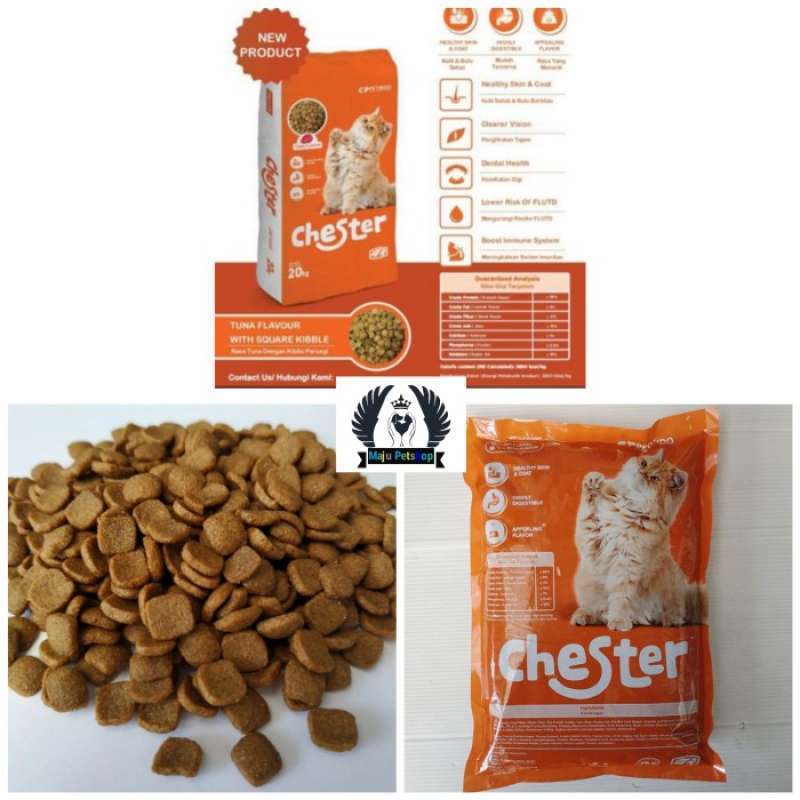 Promo Gojek/grab Chester Cat Food All Stage 20kg Freshpack - Makanan ...