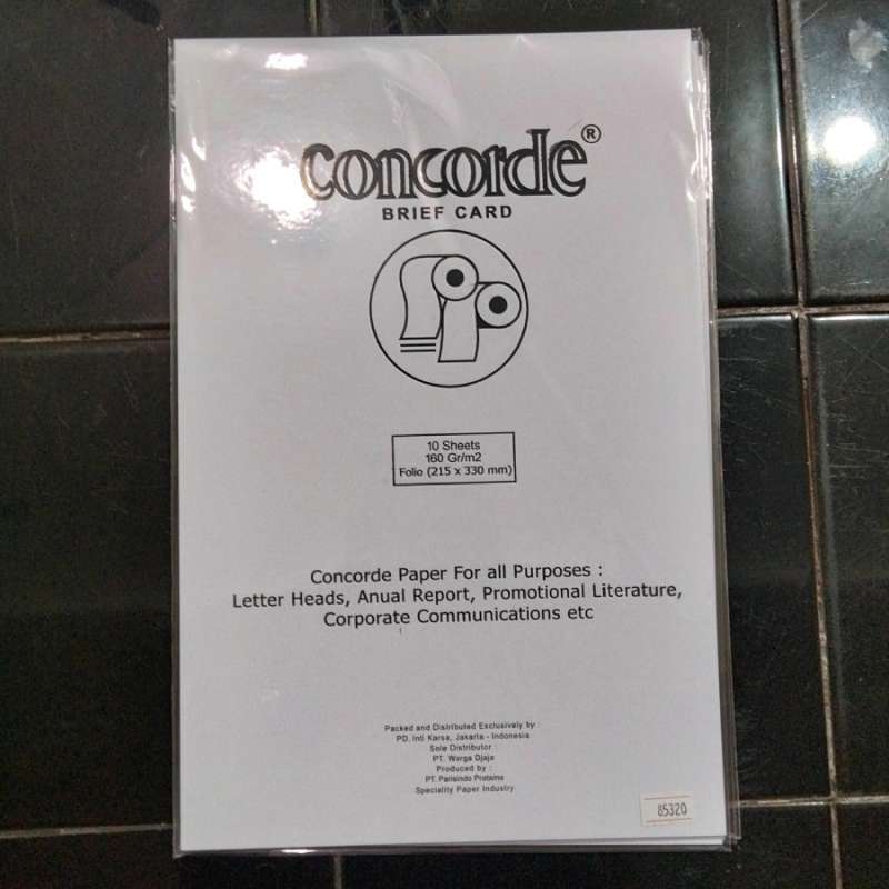 Jual Kertas Concorde 160 Gr Original Harga Termurah April 2024 | Blibli