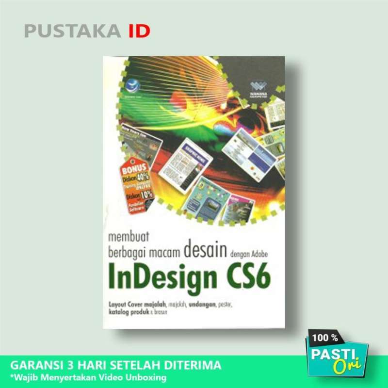 Jual Buku Membuat Berbagai Macam Desain Dengan Adobe Indesign Cs6 Di ...