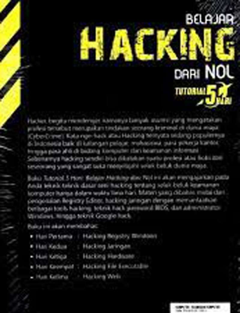 Jual Buku Tutorial 5 Hari - Belajar Hacking Dari Nol Di Seller Buku Id ... Jual Buku Tutorial 5 Hari - Belajar Hacking Dari Nol Di Seller Buku Id ...