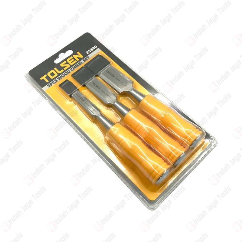 Promo Tolsen 25380 Wood Chisel Set 3 Pcs - Tatah Pahat Kayu Pisau Ukir Cr-v Diskon 1% Di Seller ...