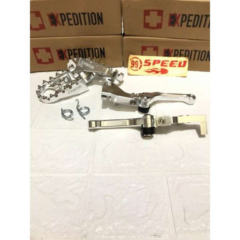 Promo Foot Step Cnc Expedition Plus Handle Lipat Klx,dtracker 150 ,crf ...