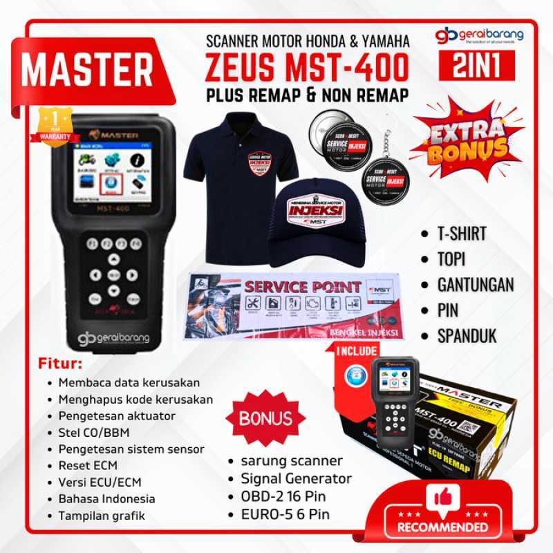 Promo Scanner Motor Injeksi Honda & Yamaha Master Zeus Mst 400 Diskon ...