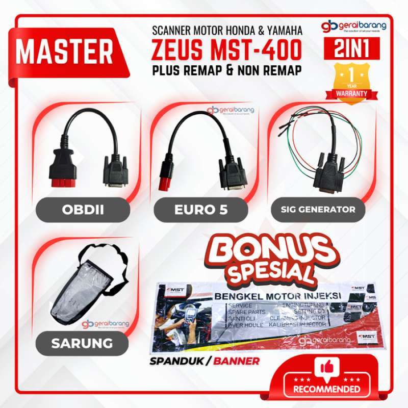 Promo Scanner Motor Injeksi Honda & Yamaha Master Zeus Mst 400 Diskon 33% Di Seller Kanzahana ...