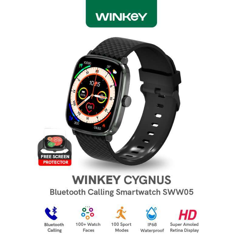 Promo Winkey Smartwatch Cygnus With Amoled Display & Bluetooth Call ...