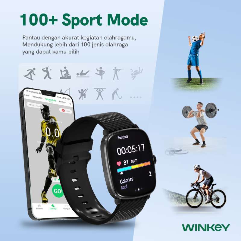 Promo Winkey Smartwatch Cygnus With Amoled Display & Bluetooth Call ...