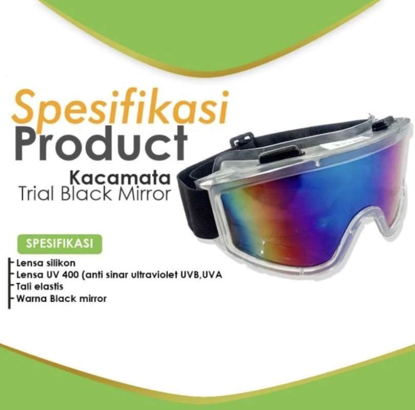 Jual Nankai Kacamata Helm Motor Trail Cross Safety Goggles Hitam Anti ...