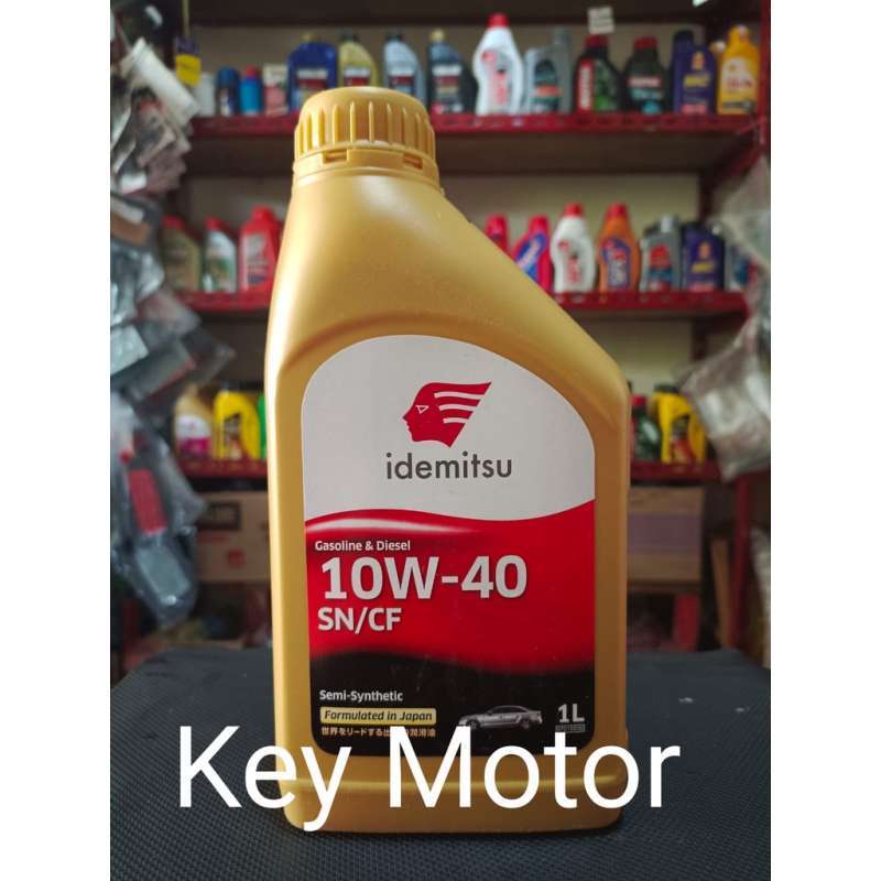 Jual Oli Mesin Mobil Idemitsu Sn Cf 10w 40 10w-40 Kemasan 1 Liter 100% Asli Di Seller Key Motor ...