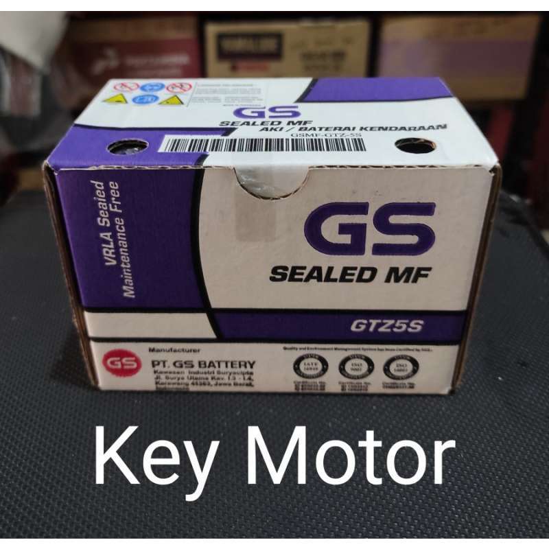 Jual Aki Gs Astra Gtz5s Aki Kering Honda Yamaha Suzuki Kawasaki 100% ...